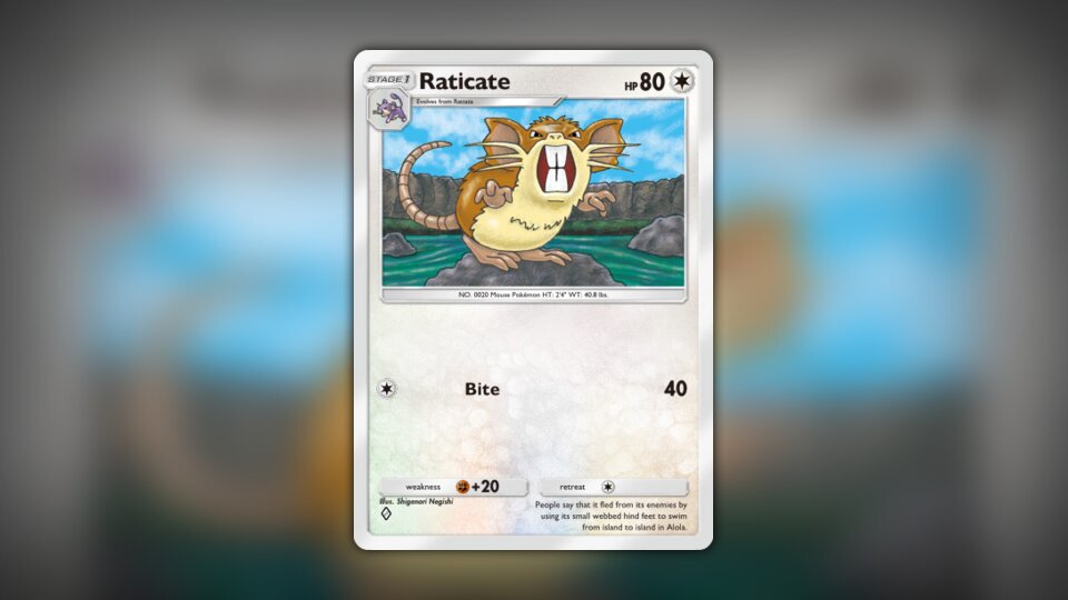 Raticate (#190, ♦️, Genes Formidables) • Pokémon TCG Pocket