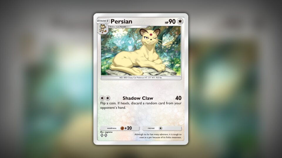 Persian (#197, ♦️♦️, Genetic Apex) • Pokémon TCG Pocket