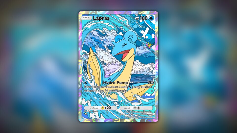 Lapras (#234, ⭐, Genetic Apex) • Pokémon TCG Pocket