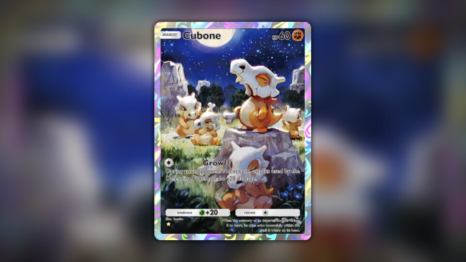Cubone (Genetic Apex #239/226, 1-Star) | Pokémon TCG Pocket