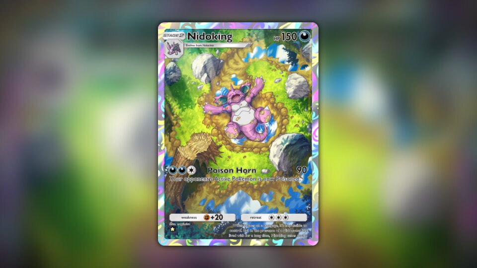 Nidoking (#241, ⭐, Genetic Apex) • Pokémon TCG Pocket