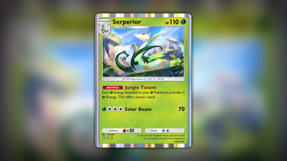 Serperior (#6, ♦️♦️♦️, Mythical Island) • Pokémon TCG Pocket