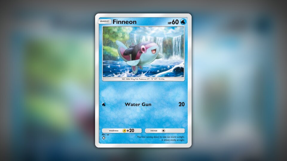 Finneon (#20, ♦️, Mythical Island) • Pokémon TCG Pocket