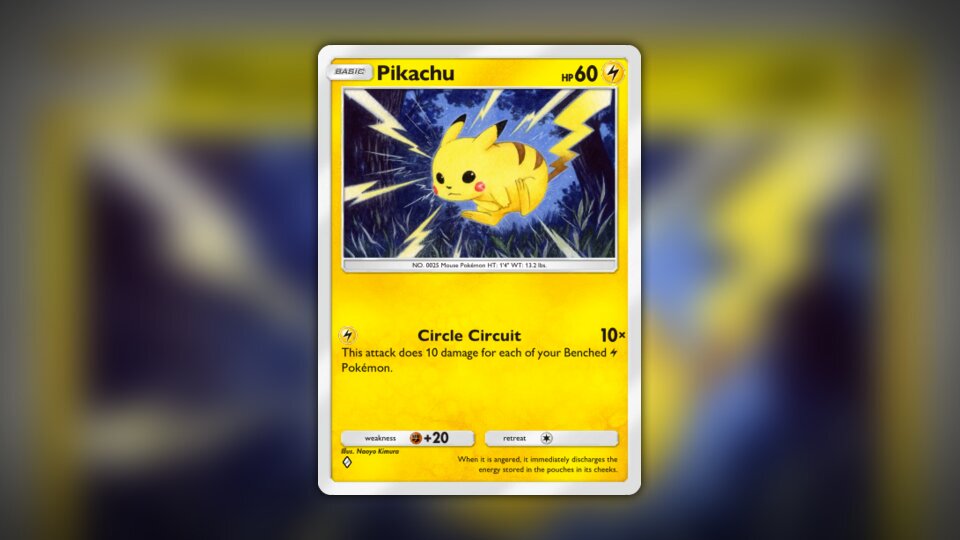 Pikachu (#25, ♦️, Mythical Island) • Pokémon TCG Pocket