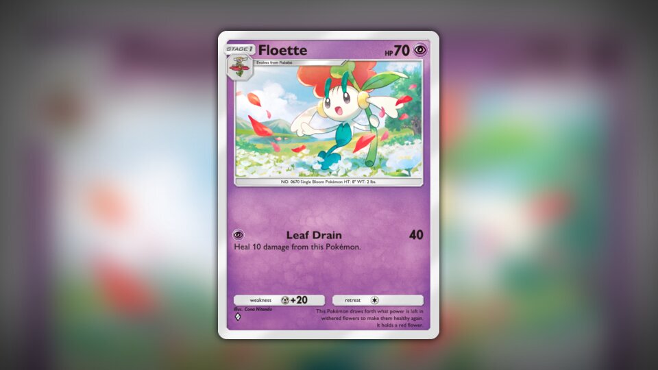 Floette (#37, ♦️, Mythical Island) • Pokémon TCG Pocket