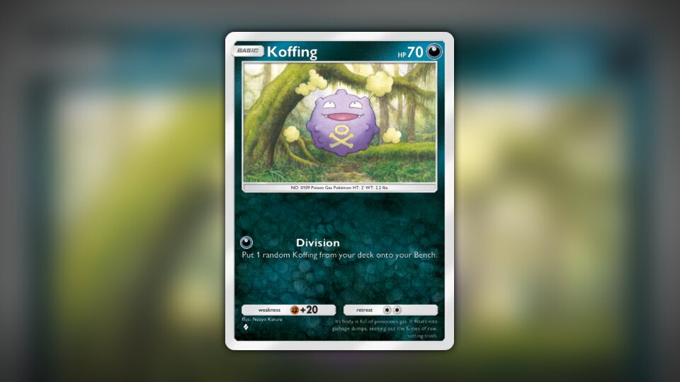 Koffing (#49, ♦️, Mythical Island) • Pokémon TCG Pocket