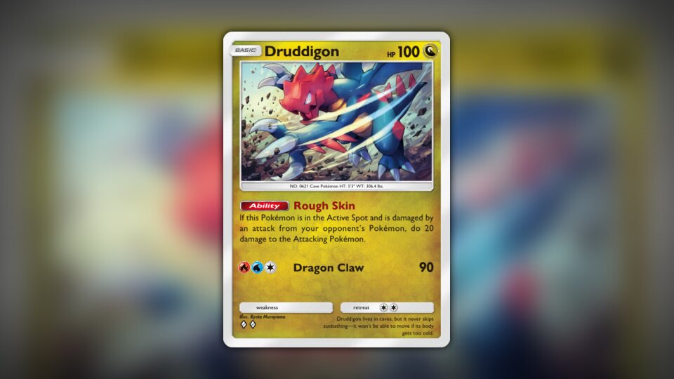 Druddigon (#56, ♦️♦️, Mythical Island) • Pokémon TCG Pocket