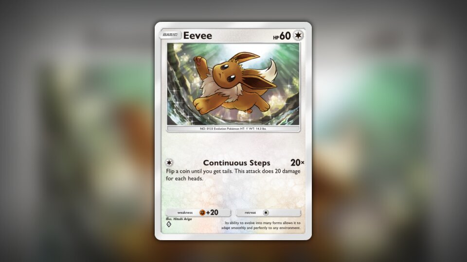 Eevee (Mythical Island #61/86, 1-Diamond) | Pokémon TCG Pocket