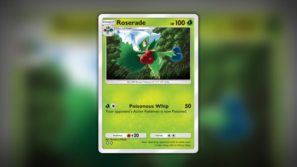 Roserade (#9, ♦️♦️, Space-Time Smackdown) • Pokémon TCG Pocket