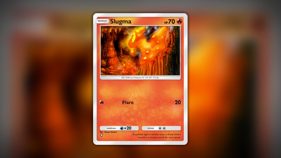Slugma (#25, ♦️, Space-Time Smackdown) • Pokémon TCG Pocket