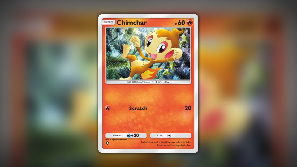 Chimchar (#27, ♦️, Space-Time Smackdown) • Pokémon TCG Pocket