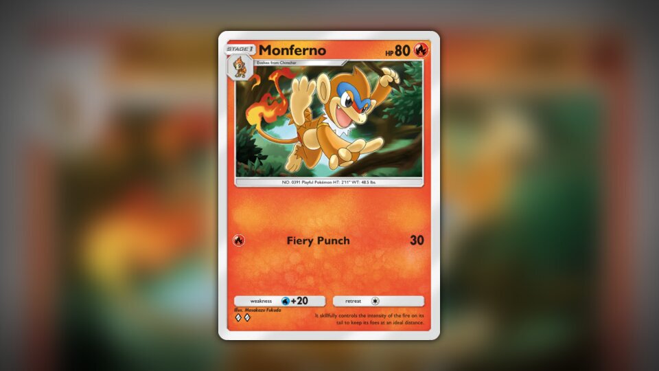 Monferno (Space-Time Smackdown #28/208, 2-Diamonds) | Pokémon TCG Pocket