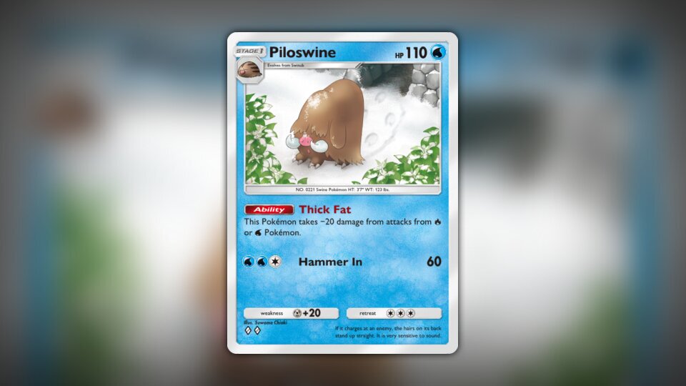 Piloswine (Space-Time Smackdown #32/208, 2-Diamonds) | Pokémon TCG Pocket