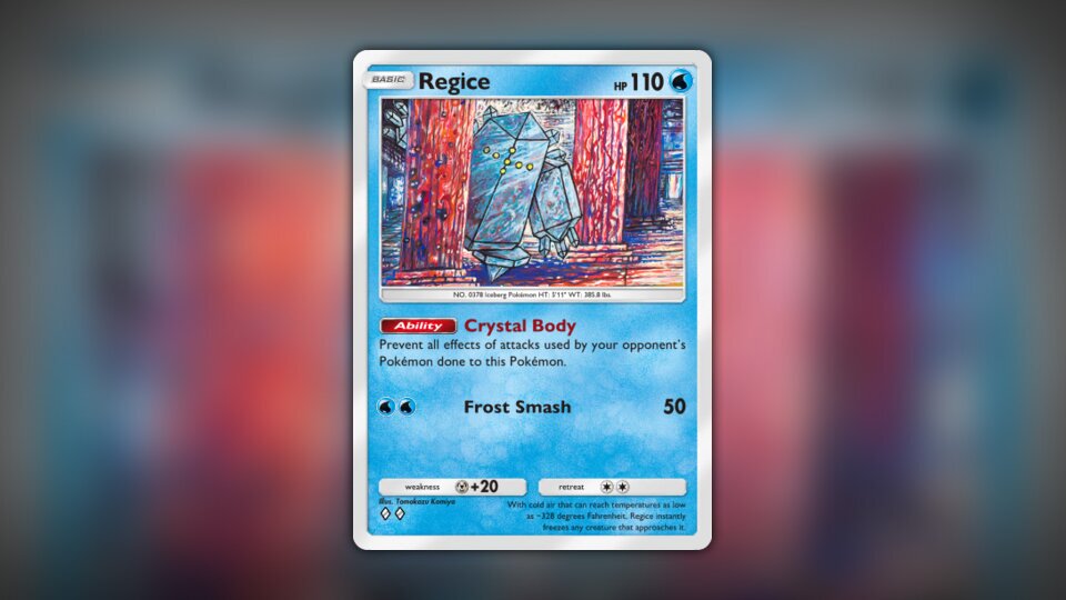Regice (Space-Time Smackdown #34/208, 2-Diamonds) | Pokémon TCG Pocket
