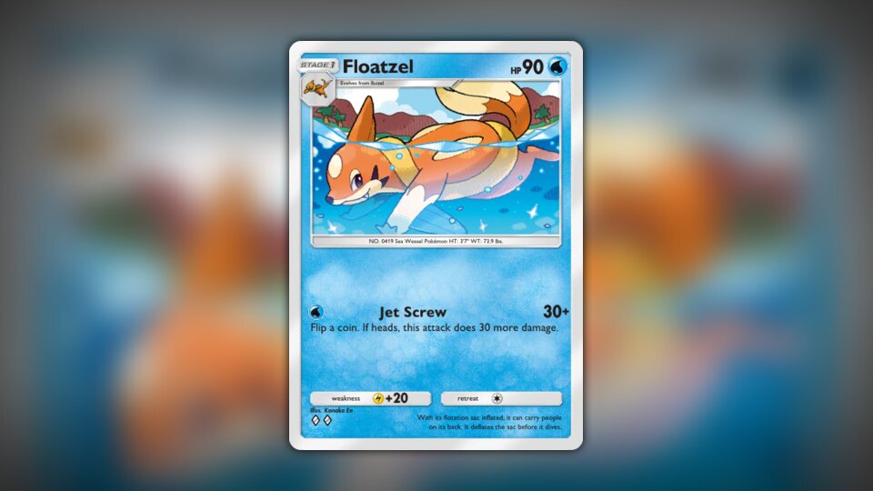 Floatzel (#39, ♦️♦️, Space-Time Smackdown) • Pokémon TCG Pocket