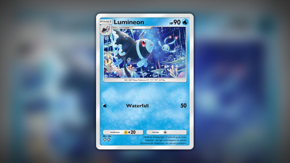 Lumineon (Space-Time Smackdown #43/208, 2-Diamonds) | Pokémon TCG Pocket