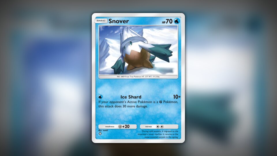 Snover (#44, ♦️, Space-Time Smackdown) • Pokémon TCG Pocket