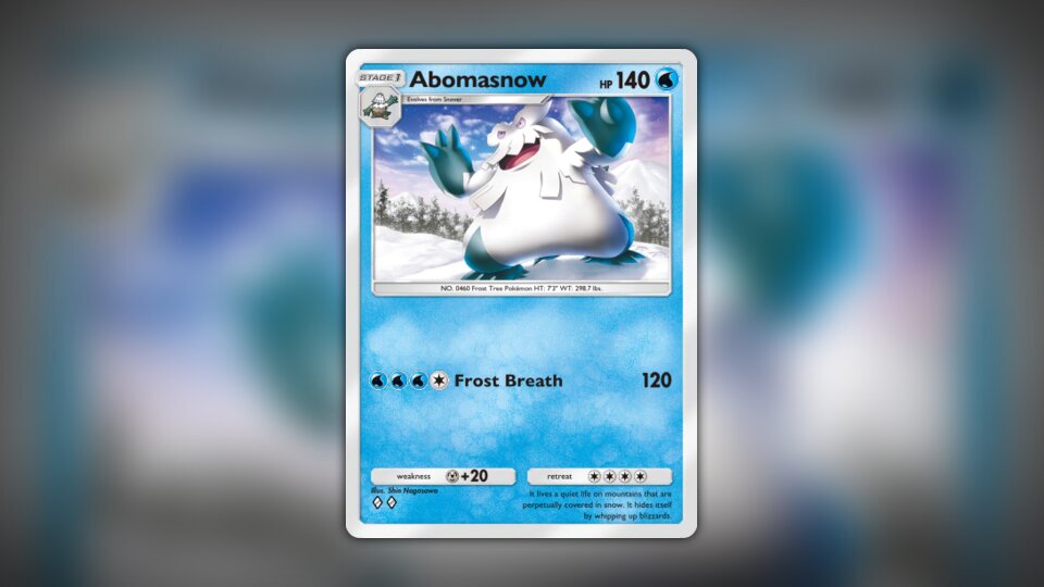 Abomasnow (#45, ♦️♦️, Space-Time Smackdown) • Pokémon TCG Pocket