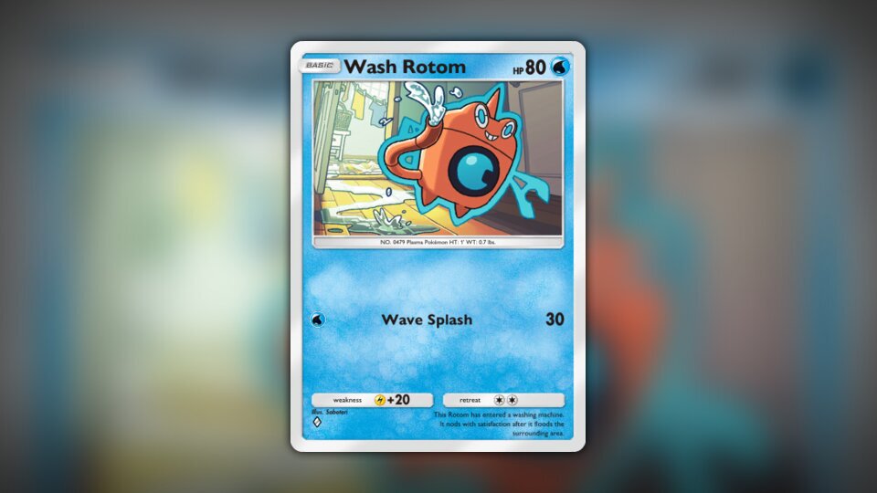 Rotom Lavado (#47, ♦️, Pugna Espaciotemporal) • Pokémon TCG Pocket