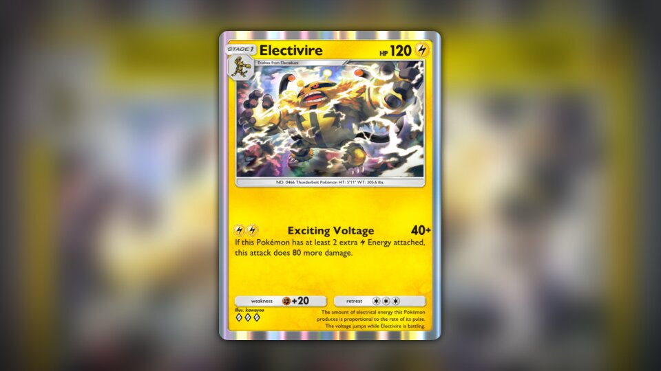 Electivire (Space-Time Smackdown #57/208, 3-Diamonds) | Pokémon TCG Pocket