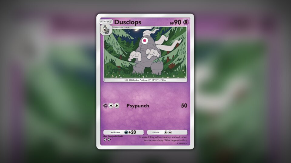 Dusclops (#71, ♦️♦️, Space-Time Smackdown) • Pokémon TCG Pocket