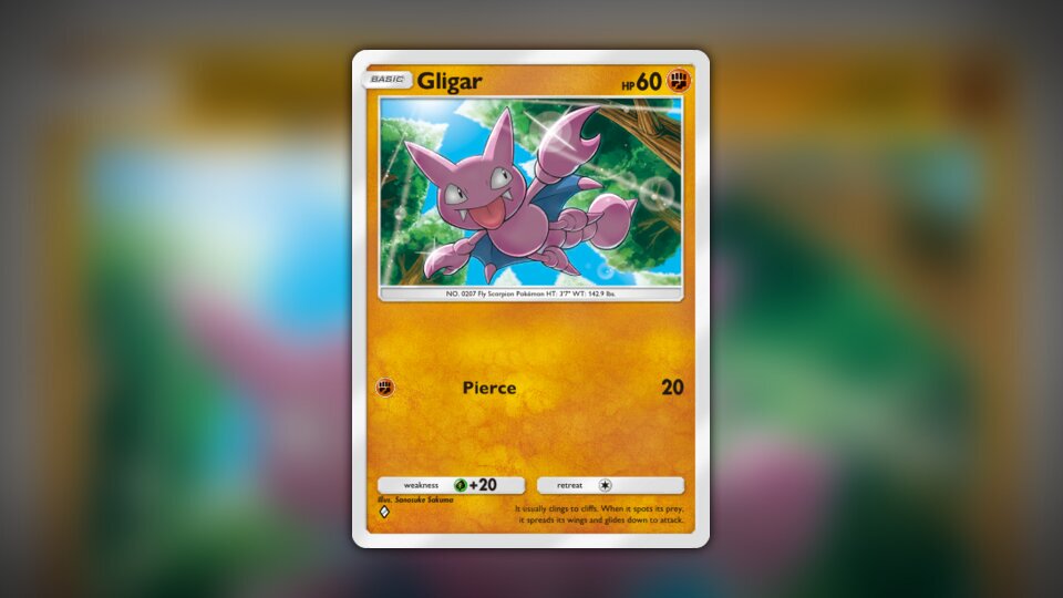 Gligar (#83, ♦️, Space-Time Smackdown) • Pokémon TCG Pocket