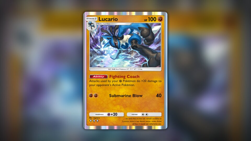 Lucario (#92, ♦️♦️♦️, Space-Time Smackdown) • Pokémon TCG Pocket