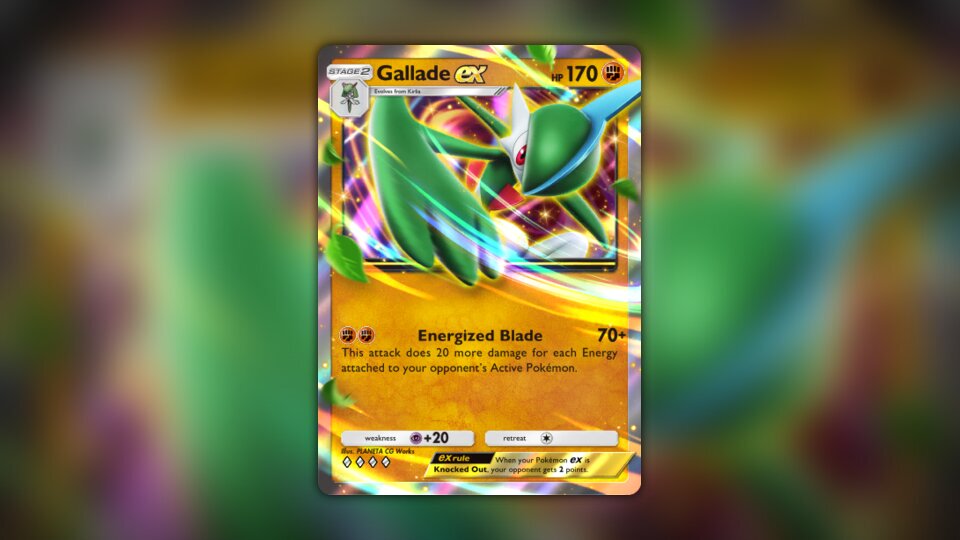 Gallade ex (#95, ♦️♦️♦️♦️, Space-Time Smackdown) • Pokémon TCG Pocket