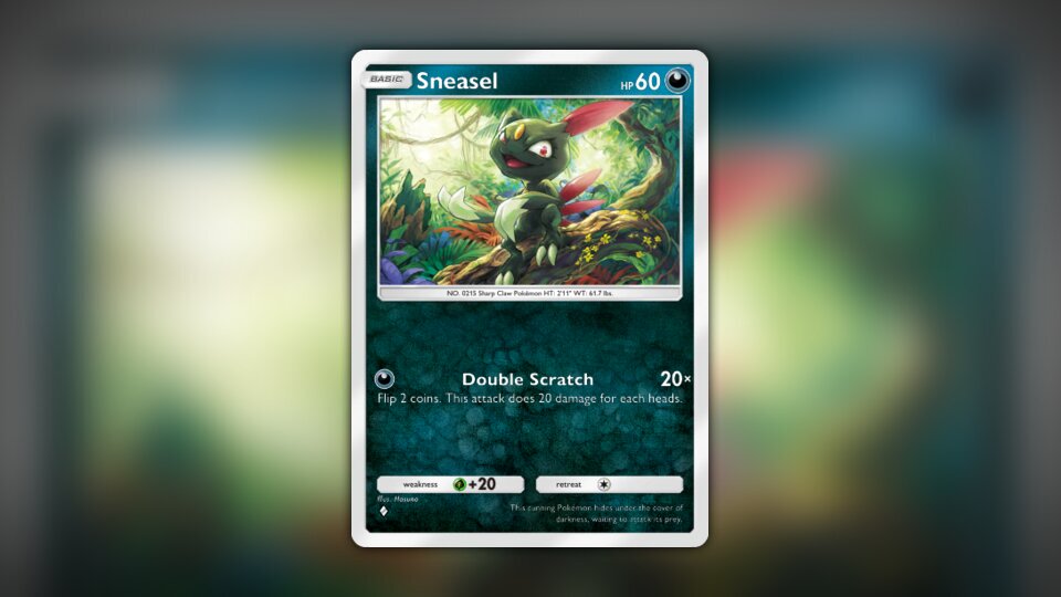 Sneasel (#98, ♦️, Space-Time Smackdown) • Pokémon TCG Pocket
