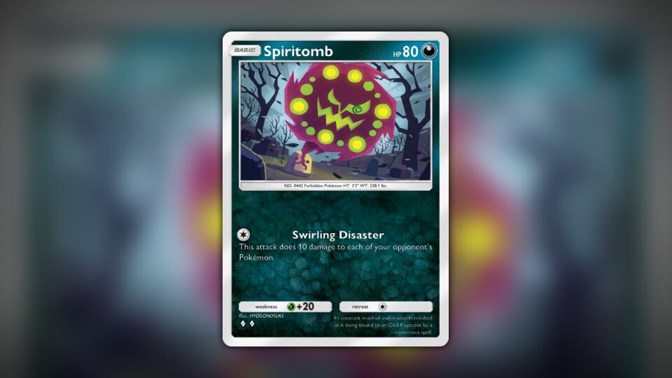 Spiritomb (#104, ♦️♦️, Space-Time Smackdown) • Pokémon TCG Pocket