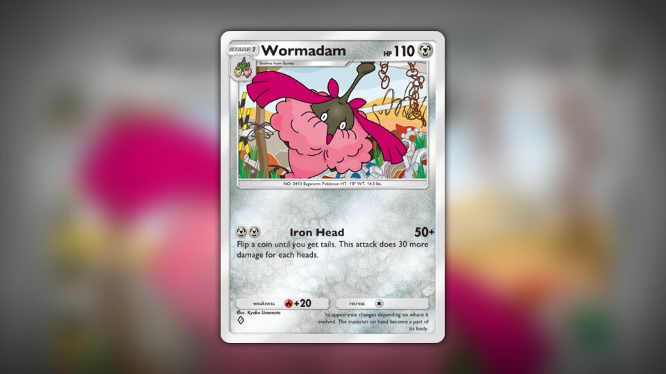 Wormadam (#115, ♦️, Space-Time Smackdown) • Pokémon TCG Pocket