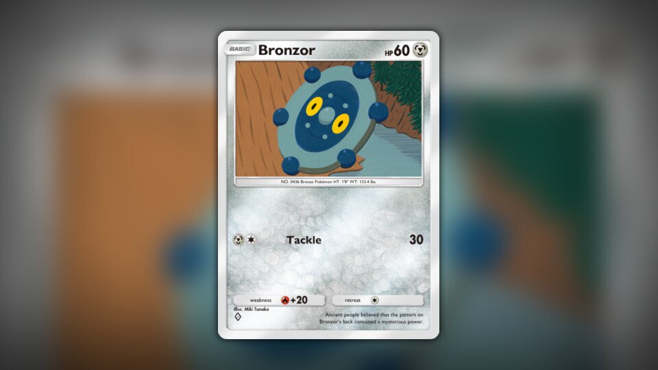 Bronzor (#116, ♦️, Space-Time Smackdown) • Pokémon TCG Pocket