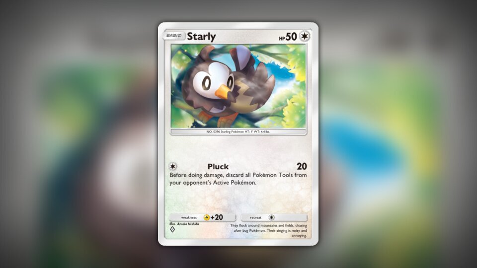 Starly (#132, ♦️, Space-Time Smackdown) • Pokémon TCG Pocket