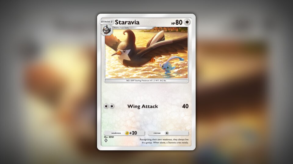 Staravia (Space-Time Smackdown #133/208, 1-Diamond) | Pokémon TCG Pocket