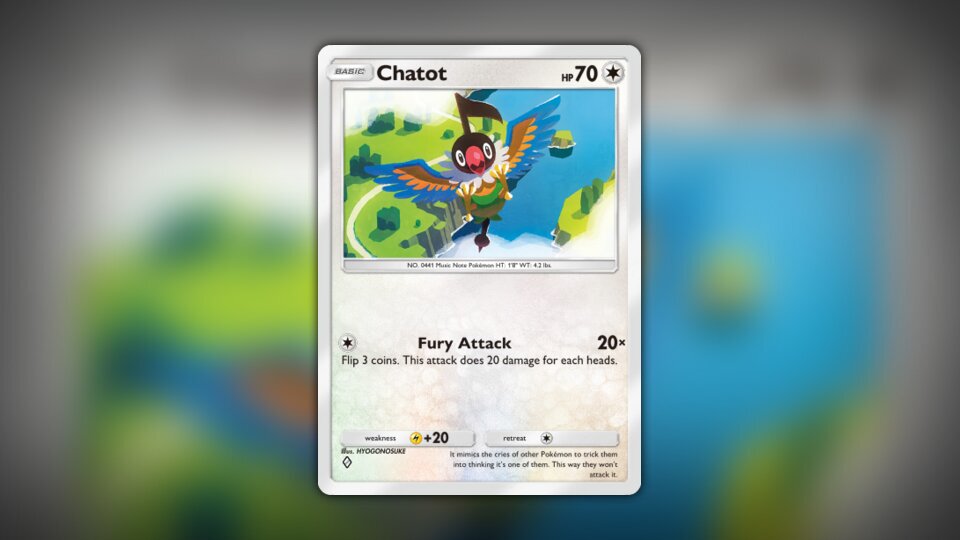 Chatot (#141, ♦️, Space-Time Smackdown) • Pokémon TCG Pocket
