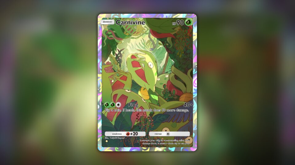 Carnivine (Space-Time Smackdown #158/208, 1-Star) | Pokémon TCG Pocket