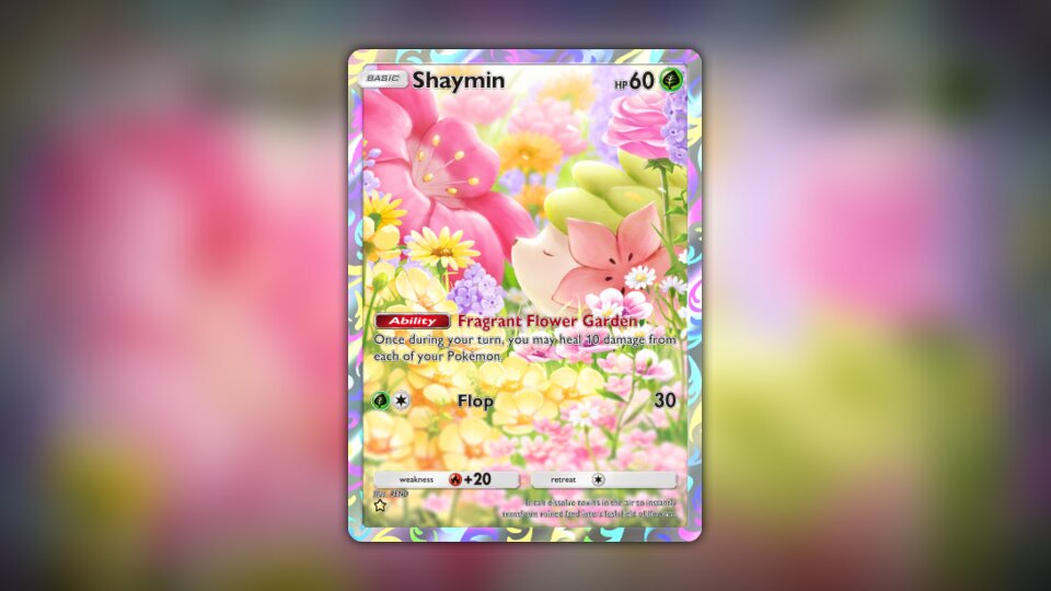 Shaymin (#159, ⭐, Space-Time Smackdown) • Pokémon TCG Pocket