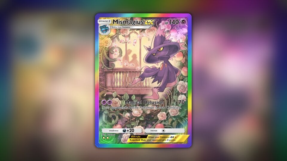 Mismagius Ex 199 ⭐⭐ Space Time Smackdown • Pokémon Tcg Pocket