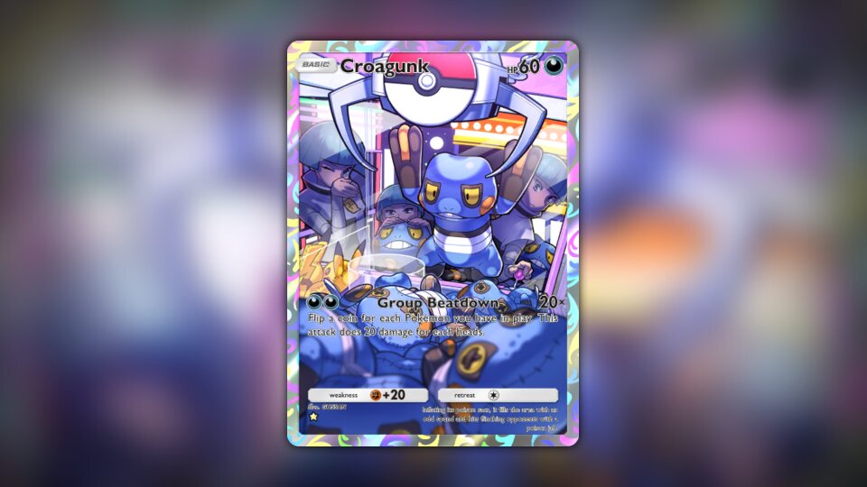 Croagunk (Space-Time Smackdown #173/208, 1-Star) | Pokémon TCG Pocket