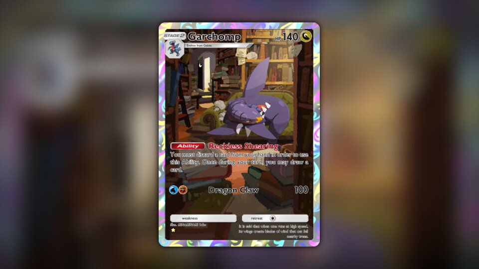 Garchomp (#175, ⭐, Space-Time Smackdown) • Pokémon TCG Pocket