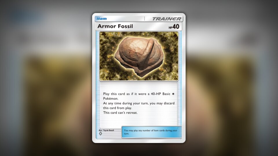Armor Fossil (Space-Time Smackdown #145/208, 1-Diamond) | Pokémon TCG ...