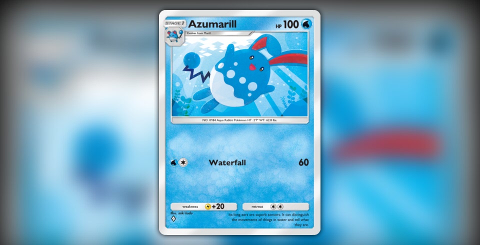Azumarill (#15, ♦️, Luz Triunfal) • Pokémon TCG Pocket