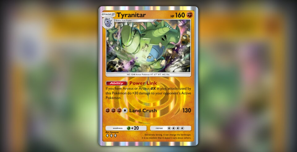 Tyranitar (#41, ♦️♦️♦️, Triumphant Light) • Pokémon TCG Pocket