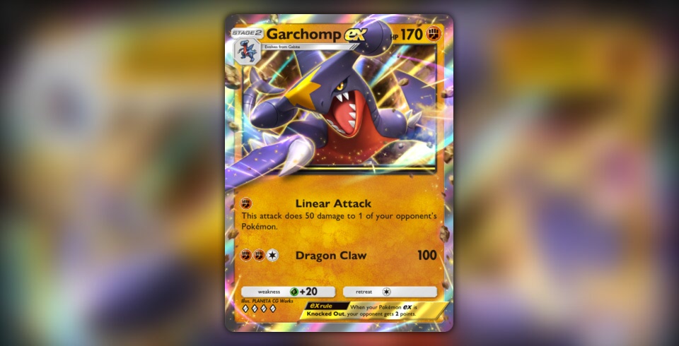 Garchomp ex (#47, ♦️♦️♦️♦️, Triumphant Light) • Pokémon TCG Pocket