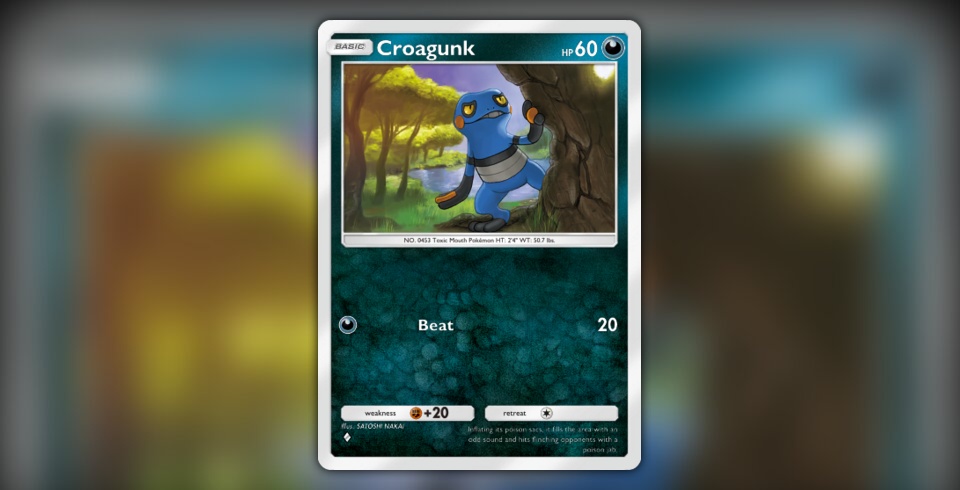 Croagunk (#51, ♦️, Triumphant Light) • Pokémon TCG Pocket