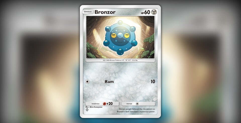 Bronzor (#58, ♦️, Triumphant Light) • Pokémon TCG Pocket