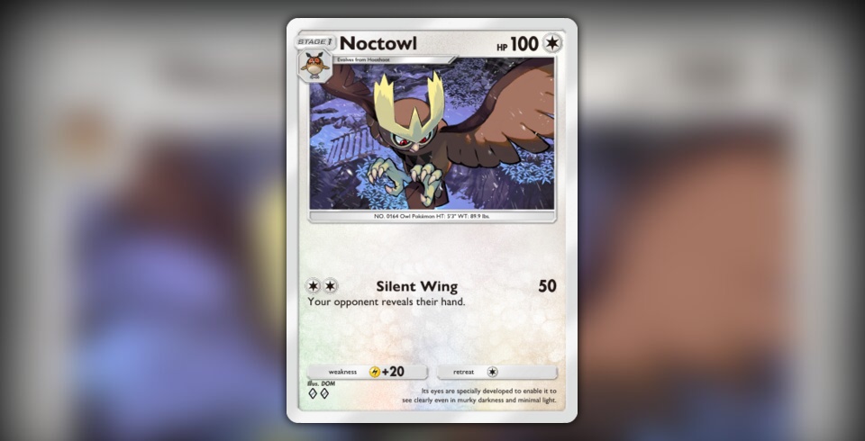 Noctowl (#65, ♦️♦️, Triumphant Light) • Pokémon TCG Pocket