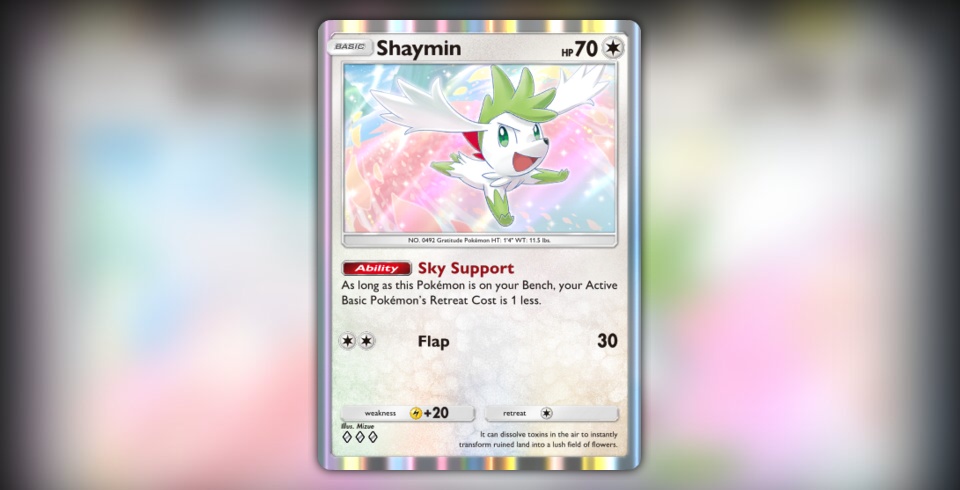 Shaymin (#69, ♦️♦️♦️, Triumphant Light) • Pokémon TCG Pocket