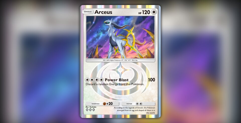 all arceus forms cards