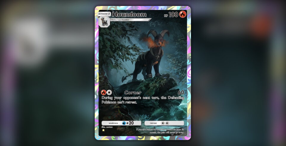 Houndoom (#76, ⭐, Triumphant Light) • Pokémon TCG Pocket